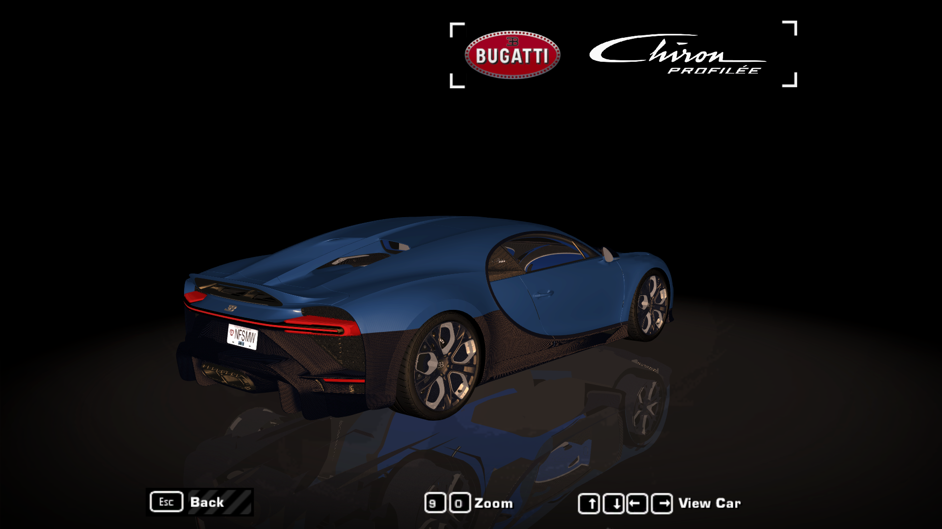 Need For Speed Most Wanted: Car Showroom - LRF's 2023 Bugatti Chiron Profilee | NFSAddons