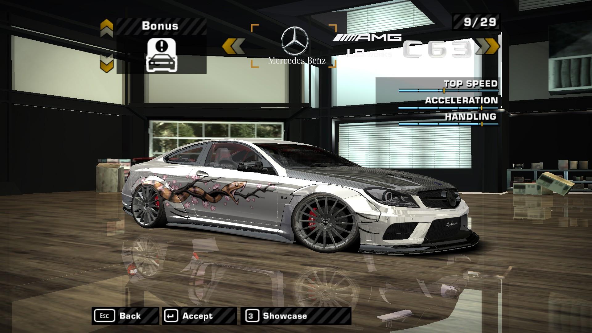 Need For Speed Most Wanted: Downloads/Addons/Mods - Vinyls - Kira's Mercedes-Benz C63 AMG LB ...