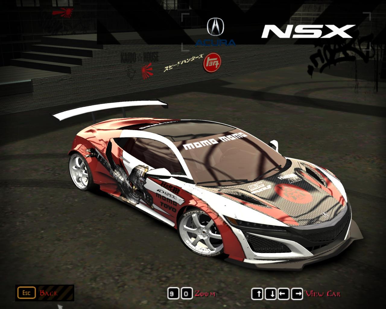 Need For Speed Most Wanted: Downloads/Addons/Mods - Vinyls - Acura NSX ...