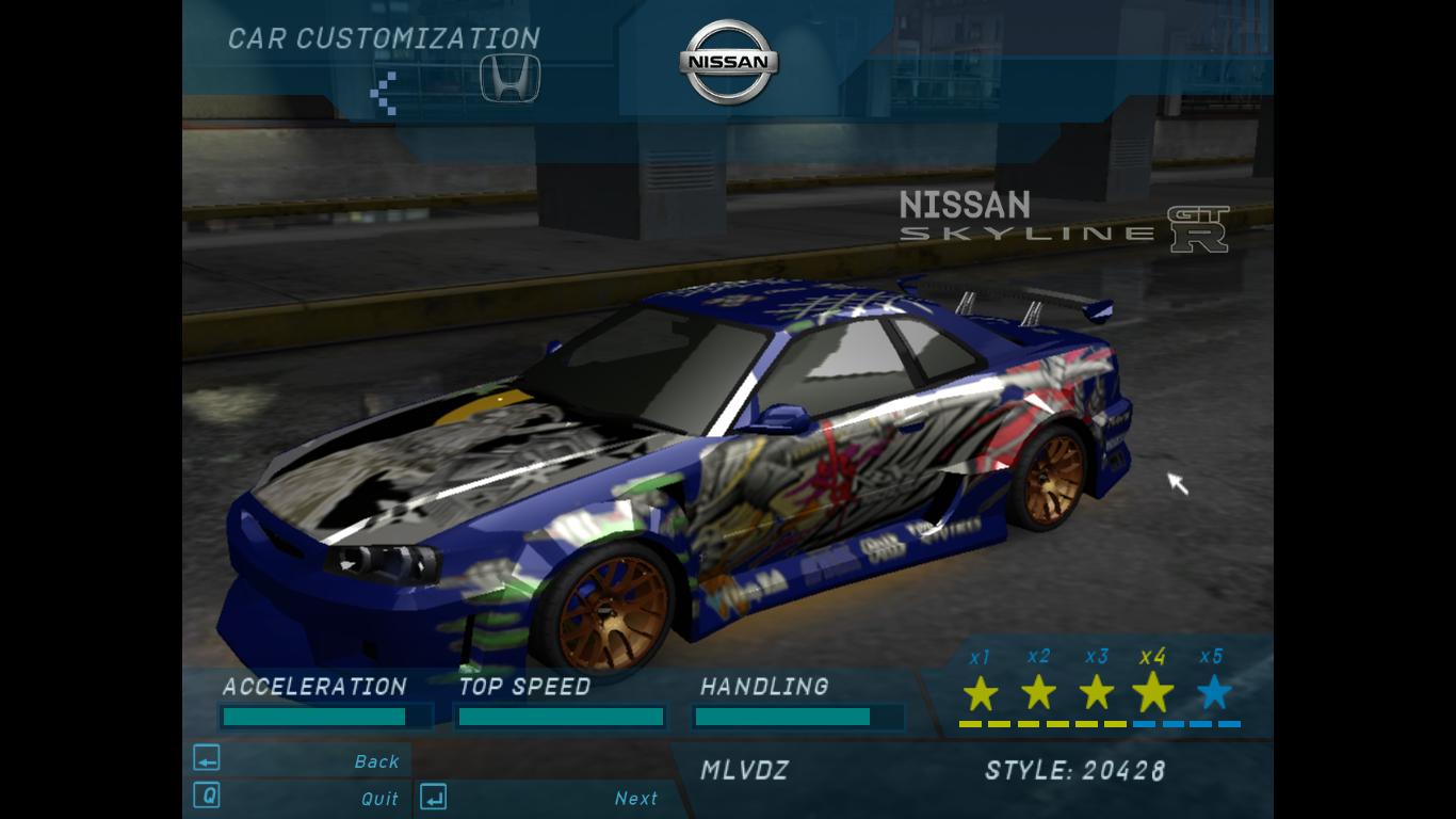 Need For Speed Underground: Downloads/Addons/Mods - Vinyls - Skyline ...