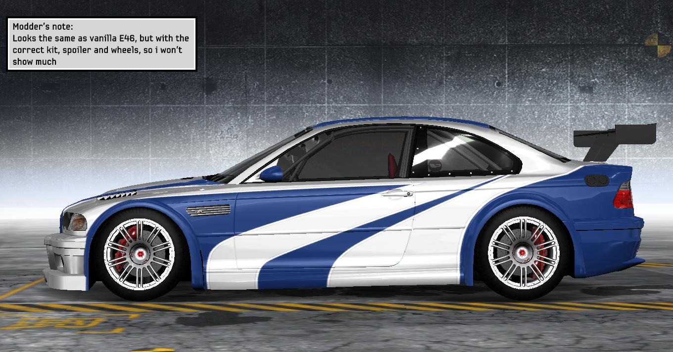 Need For Speed Pro Street: Downloads/Addons/Mods - Vinyls - BMW M3 E46 ...